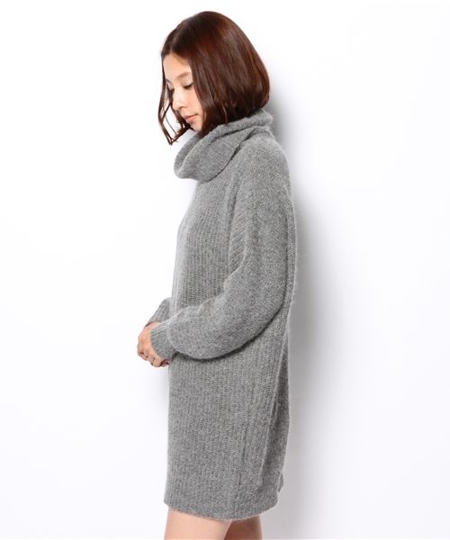 nano・universe（ナノユニバース）の「ANG混オフタートルニットワンピース L/S（ワンピース）」 - WEAR