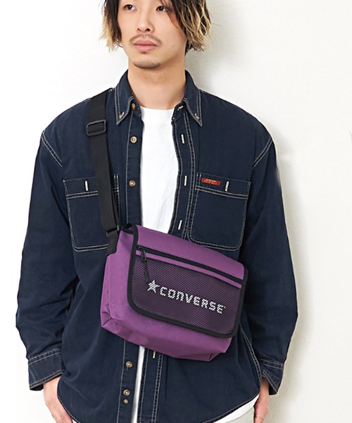 CONVERSE（コンバース）の「CONVERSE MESH POCKET FLAP SHOULDER BAG（ショルダーバッグ）」 - WEAR