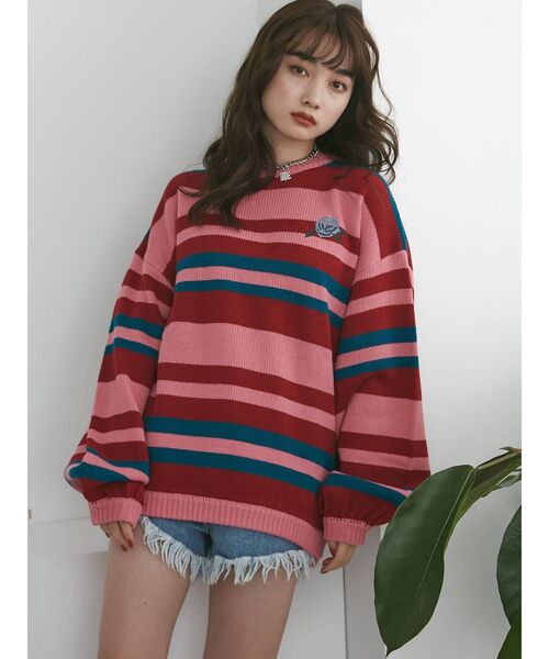 jouetie（ジュエティ）の「バックBIGロゴJQDニット（ニット/セーター）」 - WEAR