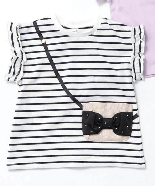 【セール】【接触冷感】リボンポシェット付きTシャツ（Tシャツ/カットソー）｜apres les cours（アプレレクール）のファッション通販 ...