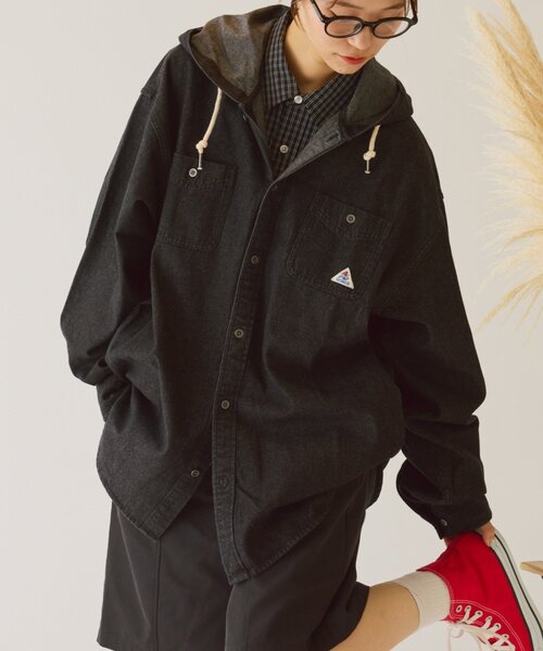 GEVACO（ゲバコ）の「【GEVACO】デニムフーディーシャツ（シャツ/ブラウス）」 - WEAR