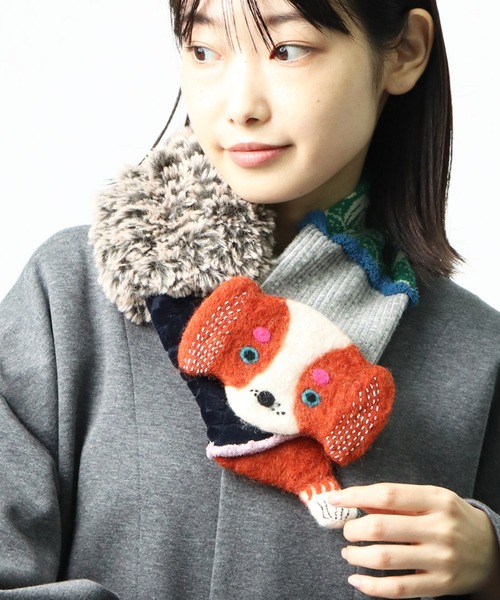 marble sud（マーブルシュッド）の「【 marble sud / マーブルシュッド 】 MINIマフラー3 08BF999193/08BF999194（マフラー）」 - WEAR