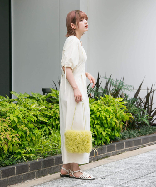 KBF（ケイビーエフ）の「『2サイズ展開』ドロストスリーブウエストタックワンピース（ワンピース）」 - WEAR