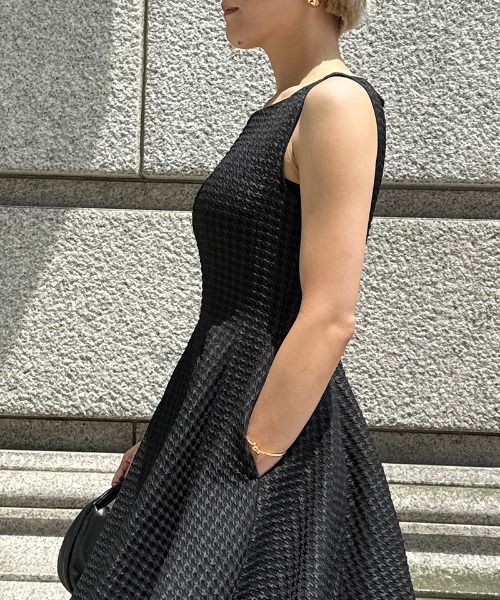 JENNE（ジェンヌ）の「膨れジャガードフレアワンピース（ワンピース）」 - WEAR