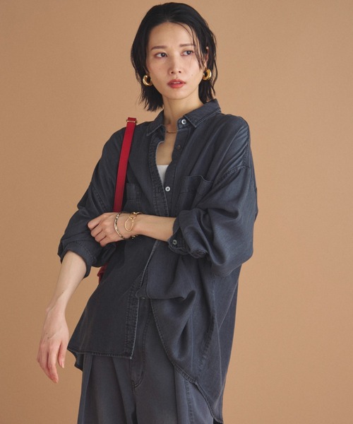 セール】【新色追加！毎年即完売アイテム】ソフトデニム2WAYシャツ