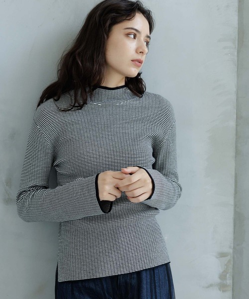 LAKOLE（ラコレ）の「12ゲージリブモックネックプルオーバー / 965379（ニット/セーター）」 - WEAR