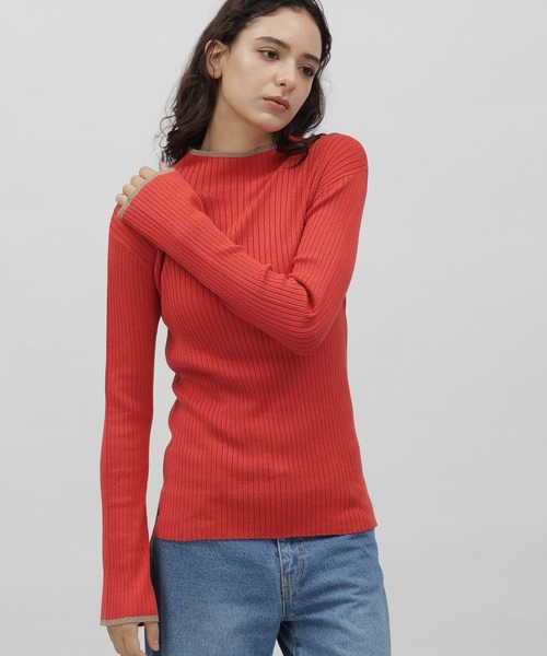 LAKOLE（ラコレ）の「12ゲージリブモックネックプルオーバー / 965379（ニット/セーター）」 - WEAR