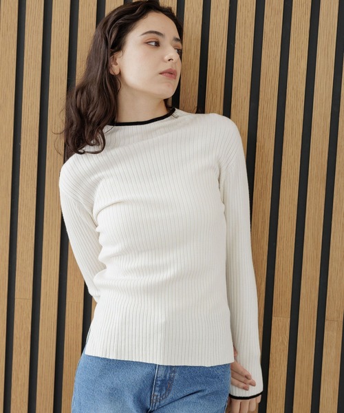 LAKOLE（ラコレ）の「12ゲージリブモックネックプルオーバー / 965379（ニット/セーター）」 - WEAR