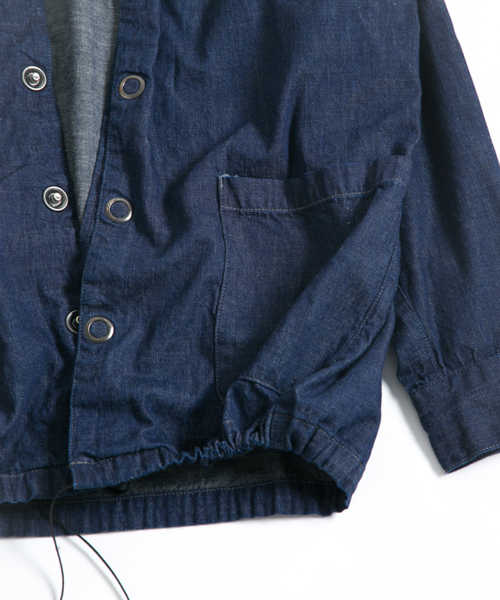 OURET（オーレット）の「コーチジャケット - 8ozミリタリーデニムワンウォッシュ -（ブルゾン）」 - WEAR