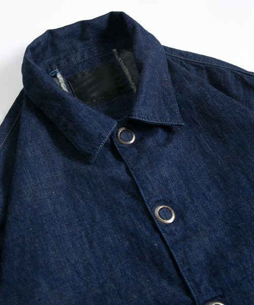 OURET（オーレット）の「コーチジャケット - 8ozミリタリーデニムワンウォッシュ -（ブルゾン）」 - WEAR