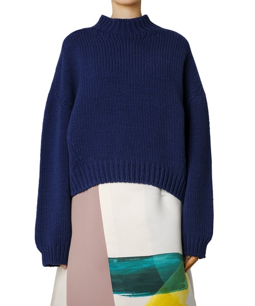 LE CIEL BLEU（ルシェルブルー）の「Color Low Gauge Knit Tops（ニット/セーター）」 - WEAR