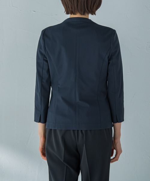 LAUTREAMONT（ロートレアモン）の「【Almight jacket】快適ノーカラージャケット≪接触冷感/透湿/ストレッチ/洗える≫ ...