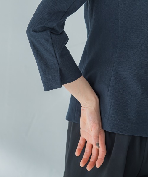 LAUTREAMONT（ロートレアモン）の「【Almight jacket】快適ノーカラージャケット≪接触冷感/透湿/ストレッチ/洗える≫ ...