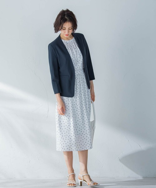 LAUTREAMONT（ロートレアモン）の「【Almight jacket】快適ノーカラージャケット≪接触冷感/透湿/ストレッチ/洗える≫ ...