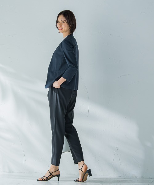 LAUTREAMONT（ロートレアモン）の「【Almight jacket】快適ノーカラージャケット≪接触冷感/透湿/ストレッチ/洗える≫ ...