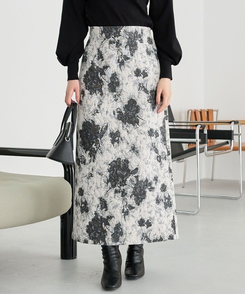 【セール】オオバナジャガードIラインスカート233665（スカート）｜Andemiu（アンデミュウ）のファッション通販 - ZOZOTOWN