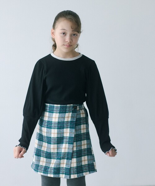 green label relaxing（グリーンレーベルリラクシング）の「TJ テレコプルオーバー パフスリーブ / キッズ 140cm-160cm（Tシャツ/カットソー）」 - WEAR