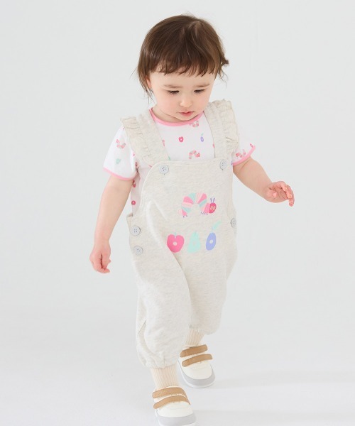 moimoln（モイモルン）の「【ERIC CARLE X moimoln】FRUITモノグラムTシャツ＆オーバーオール（サロペット/オーバーオール）」 - WEAR