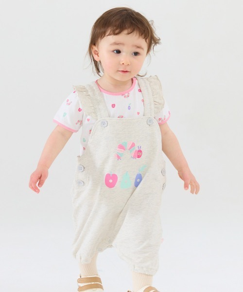 moimoln（モイモルン）の「【ERIC CARLE X moimoln】FRUITモノグラムTシャツ＆オーバーオール（サロペット/オーバーオール）」 - WEAR