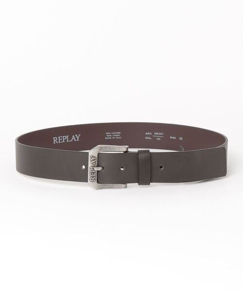 REPLAY（リプレイ）の「REPLAY/リプレイ/CRUST LEATHER BELT（ベルト）」 - WEAR