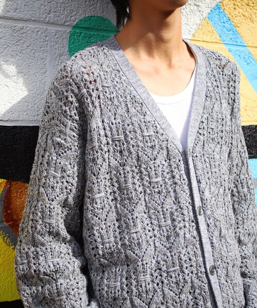 FREAK'S STORE（フリークスストア）の「Caka/カカ OPENWORK KNITTING CARDIGAN/オープンワーク ニットカーディガン（カーディガン/ボレロ）」 - WEAR