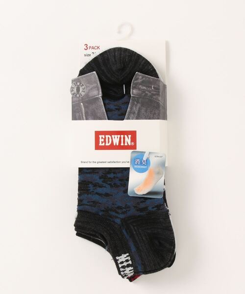 【セール】EDWIN/エドウイン ソックス 3足組 スニーカー丈（ソックス/靴下）｜EDWIN（エドウィン）のファッション通販 - ZOZOTOWN