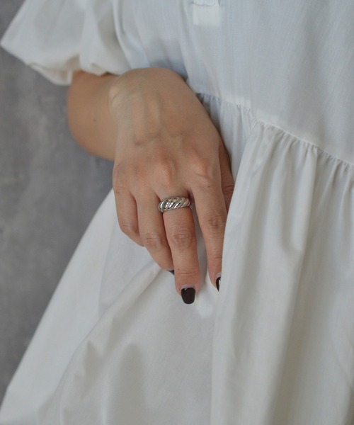 BROTHERHOOD（ブラザーフッド）の「【earyear】Ripple Band design peti Volume Ring（リング）」 - WEAR