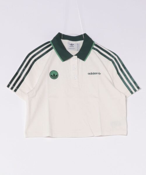 【セール】adidas アディダス W CROP POLO ショートスリーブ IX3555 CLOUDWHITE（Tシャツ/カットソー ...