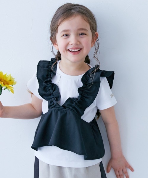 devirock（デビロック）の「【makoコラボ】フリルビスチェ＆Tシャツセット（Tシャツ/カットソー）」 - WEAR