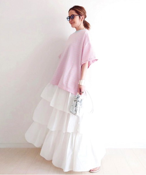 CORNERS（コーナーズ）の「CORNERS by yui カラーボーダー半袖トップス（Tシャツ/カットソー）」 - WEAR