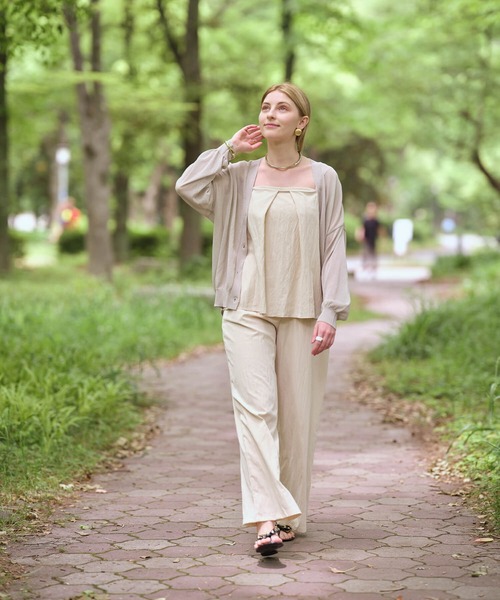 Mia （ミア）の「タックキャミパンツセットアップ（パンツドレス）」 - WEAR