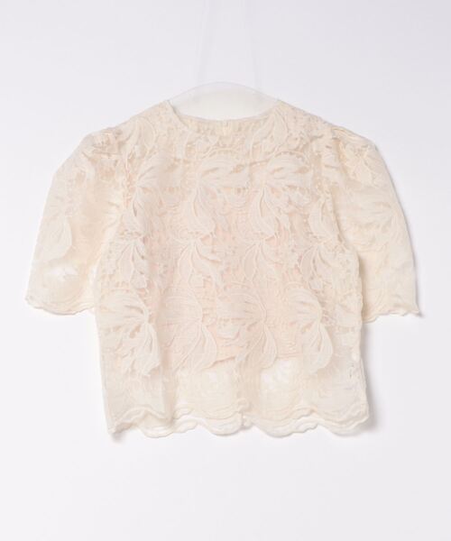 BLUEEAST（ブルーイースト）の「オーガンジー刺繍レースブラウス（シャツ/ブラウス）」 - WEAR