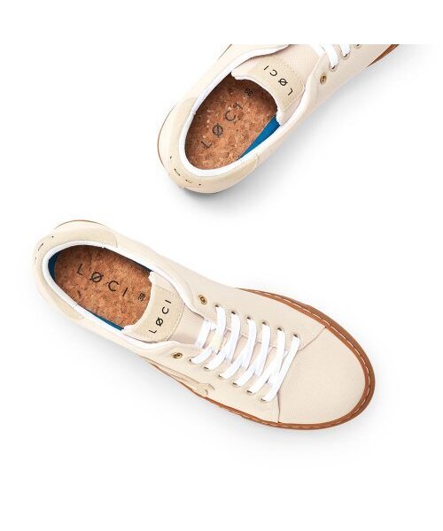 LOCI（ロキ）の「ナインビーガンスニーカー ベージュ/ベージュ/黒 LC-009-020（スニーカー）」 - WEAR