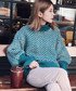 AMERI（アメリ）の「HERRING-BONE TURTLE KNIT（ニット/セーター）」 - WEAR