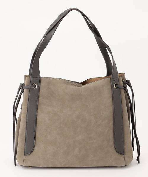 SAC（サック）の「スエード調合皮あおりポケット付きトートバッグ SAC unit（トートバッグ）」 - WEAR