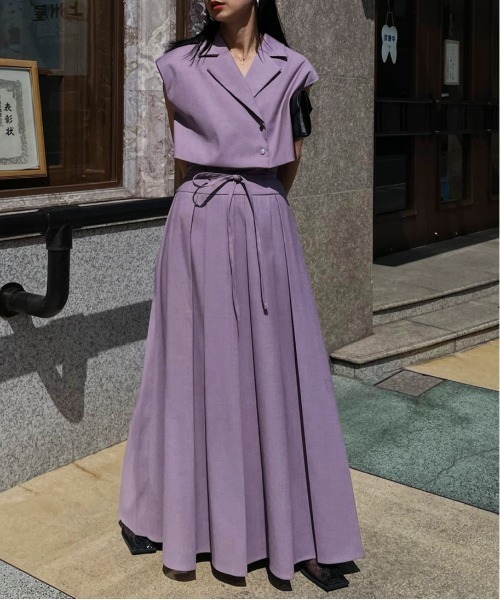 AMERI（アメリ）の「MANY WAY SHORT JACKET WITH SKIRT（ワンピース）」 - WEAR