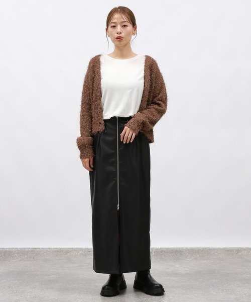 LAKOLE（ラコレ）の「FLフロントジップナロースカート / 128642（スカート）」 - WEAR