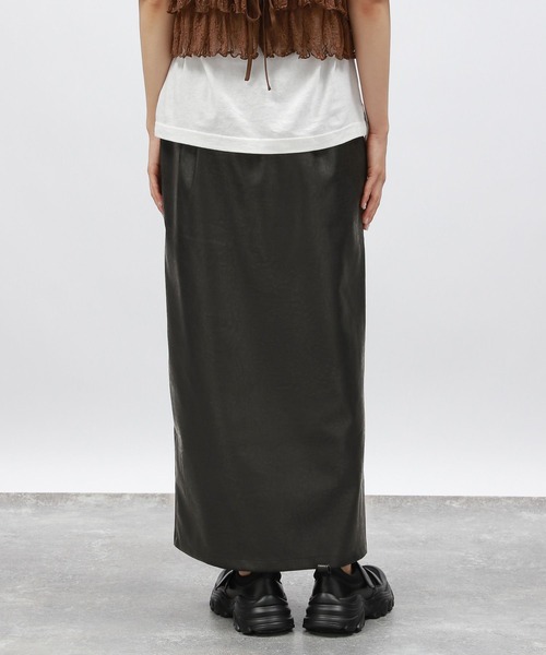 LAKOLE（ラコレ）の「FLフロントジップナロースカート / 128642（スカート）」 - WEAR