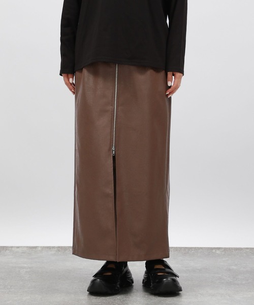 LAKOLE（ラコレ）の「FLフロントジップナロースカート / 128642（スカート）」 - WEAR