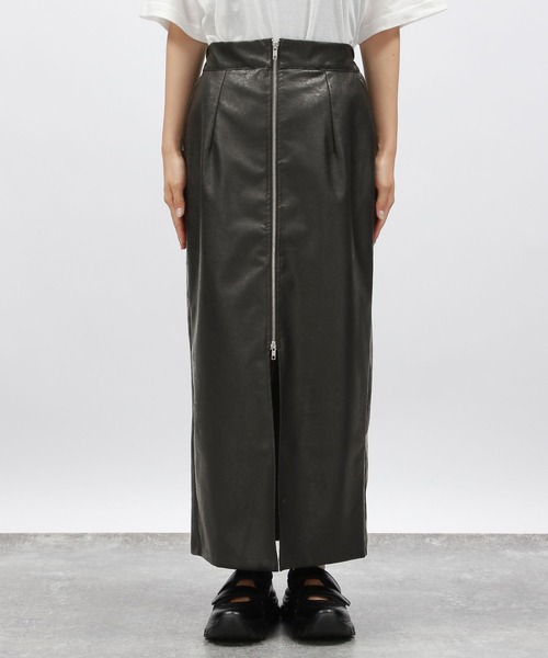 LAKOLE（ラコレ）の「FLフロントジップナロースカート / 128642（スカート）」 - WEAR