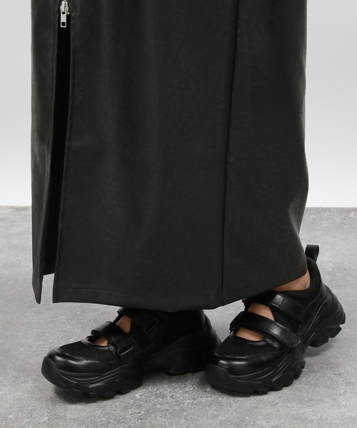 LAKOLE（ラコレ）の「FLフロントジップナロースカート / 128642（スカート）」 - WEAR