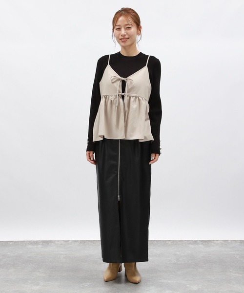 LAKOLE（ラコレ）の「FLフロントジップナロースカート / 128642（スカート）」 - WEAR