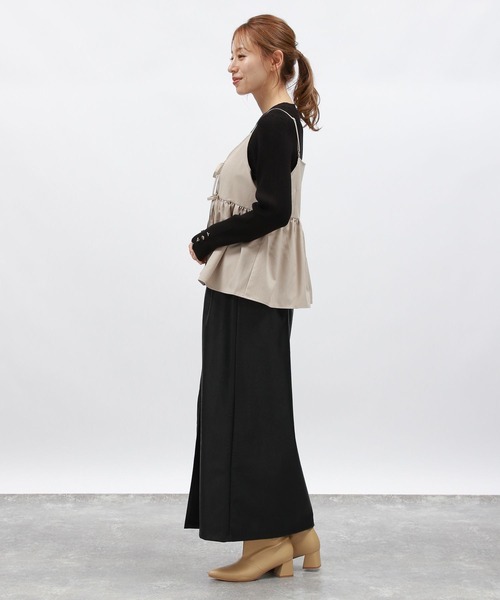 LAKOLE（ラコレ）の「FLフロントジップナロースカート / 128642（スカート）」 - WEAR