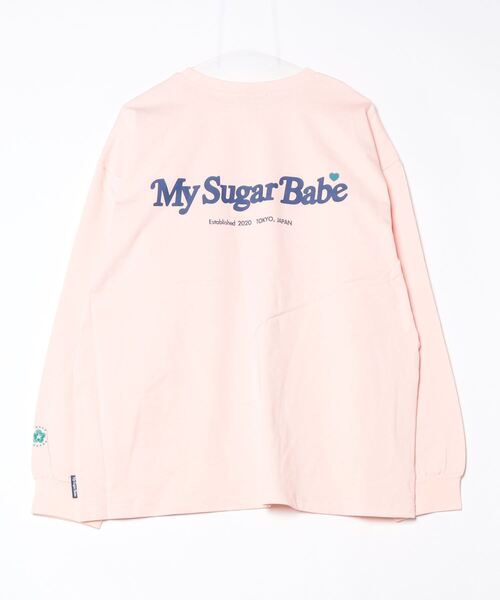 My sugar Babe（マイシュガーベイブ）の「MSB heart patch logo long tee（Tシャツ/カットソー）」 - WEAR