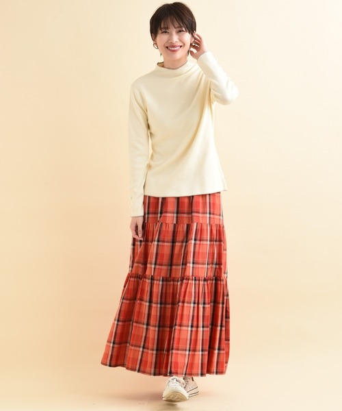 INTERPLANET（インタープラネット）の「【INTERPLANET WINGS】ガバリングチェックスカート（スカート）」 - WEAR