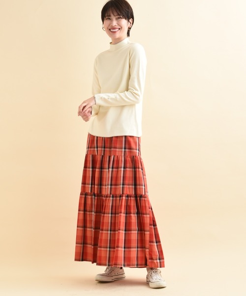 INTERPLANET（インタープラネット）の「【INTERPLANET WINGS】ガバリングチェックスカート（スカート）」 - WEAR