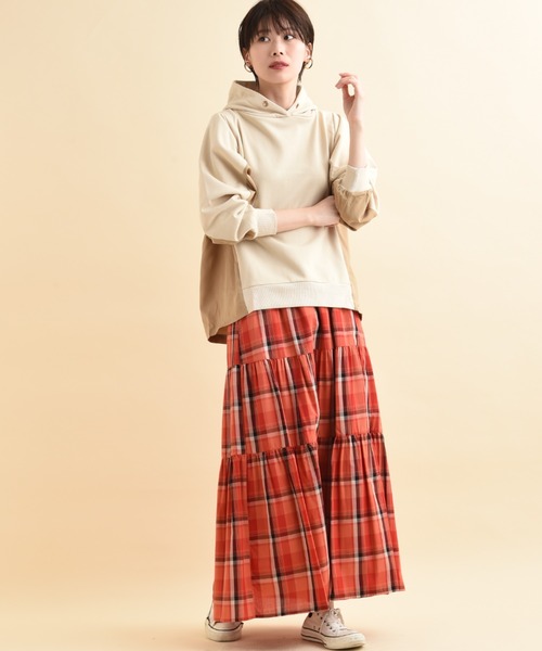 INTERPLANET（インタープラネット）の「【INTERPLANET WINGS】ガバリングチェックスカート（スカート）」 - WEAR