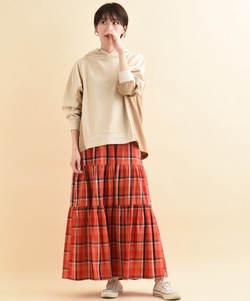 INTERPLANET（インタープラネット）の「【INTERPLANET WINGS】ガバリングチェックスカート（スカート）」 - WEAR