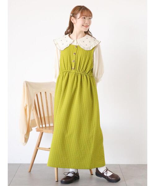 ehka sopo（エヘカソポ）の「前後2WAYぽこぽこジャンスカ（ワンピース）」 - WEAR