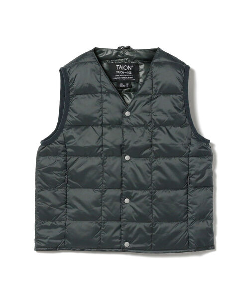 B:MING by BEAMS（ビーミングバイビームス）の「TAION / Vネックボタン インナーダウンベスト（100～140cm）（ベスト）」 - WEAR
